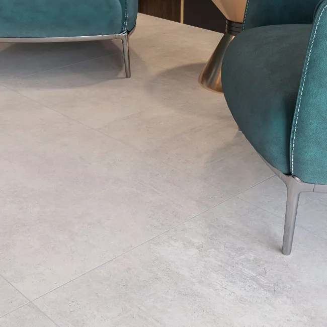 Molton Cemento Light Grey Concrete Effect Matt Tiles | Walls & Floors