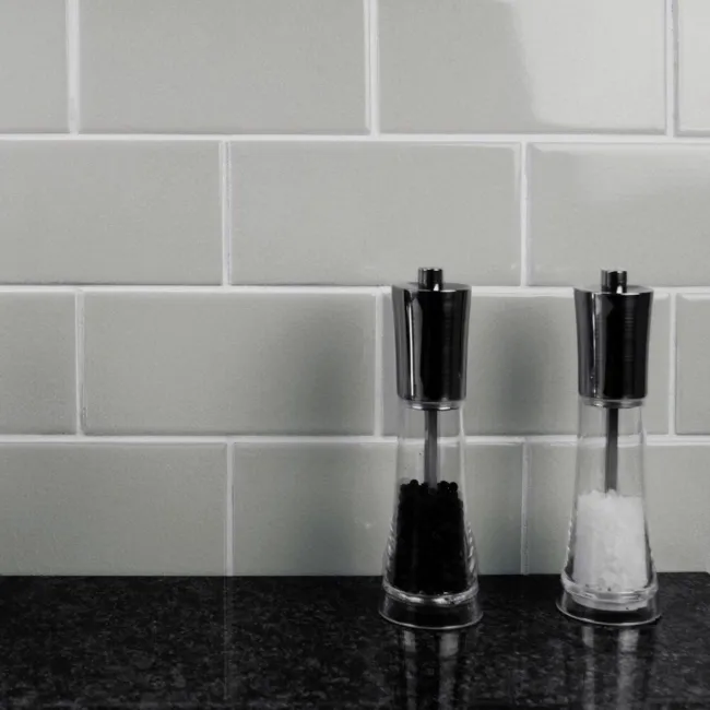 Liso Craquele Grey Metro Tiles 75x150 | Splendour Tiles