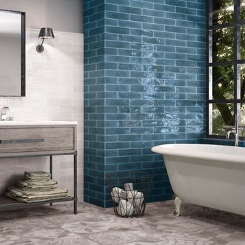 Opal Marine Dark Blue Tile 75x300 | Splendour Tiles