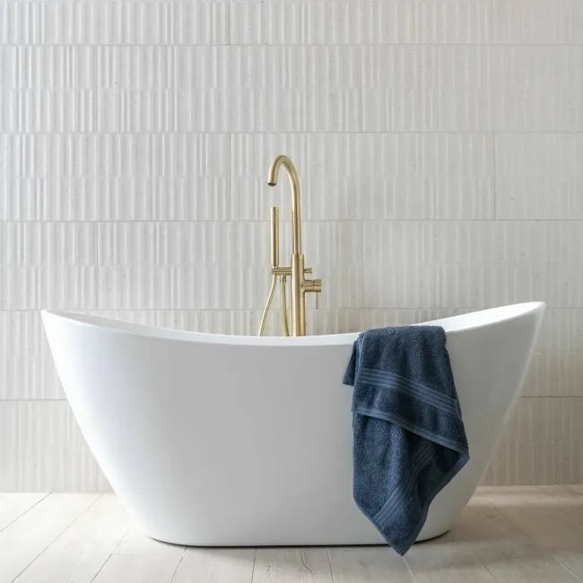 Manhattan Bone Wavy Stone Effect Tiles | Splendour Tiles