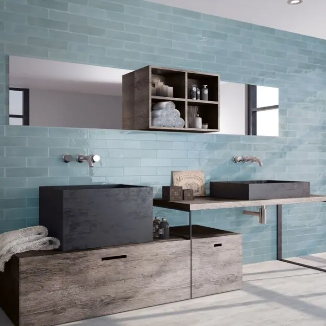Opal Sky Light Blue Tile 75x300 | Splendour Tiles