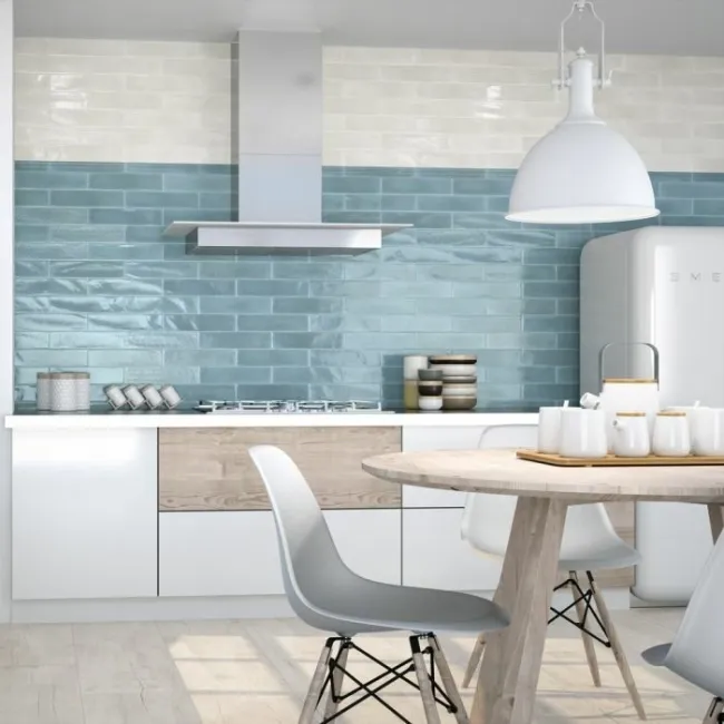 Opal Sky Light Blue Tile 75x300 | Splendour Tiles